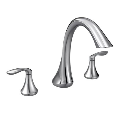 Moen T943 Eva Two-Handle Deck Mount Roman Tub Faucet Trim Kit GENERIC ...