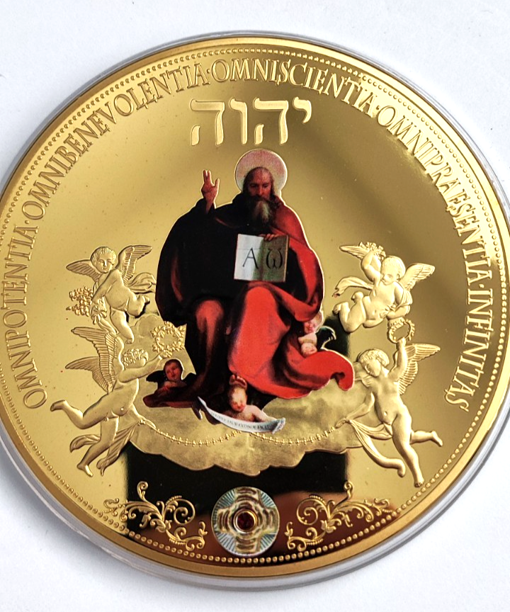 Vatican, Jésus Christ -- Civitas Vaticana, Trinitas -- Large 100mm ...
