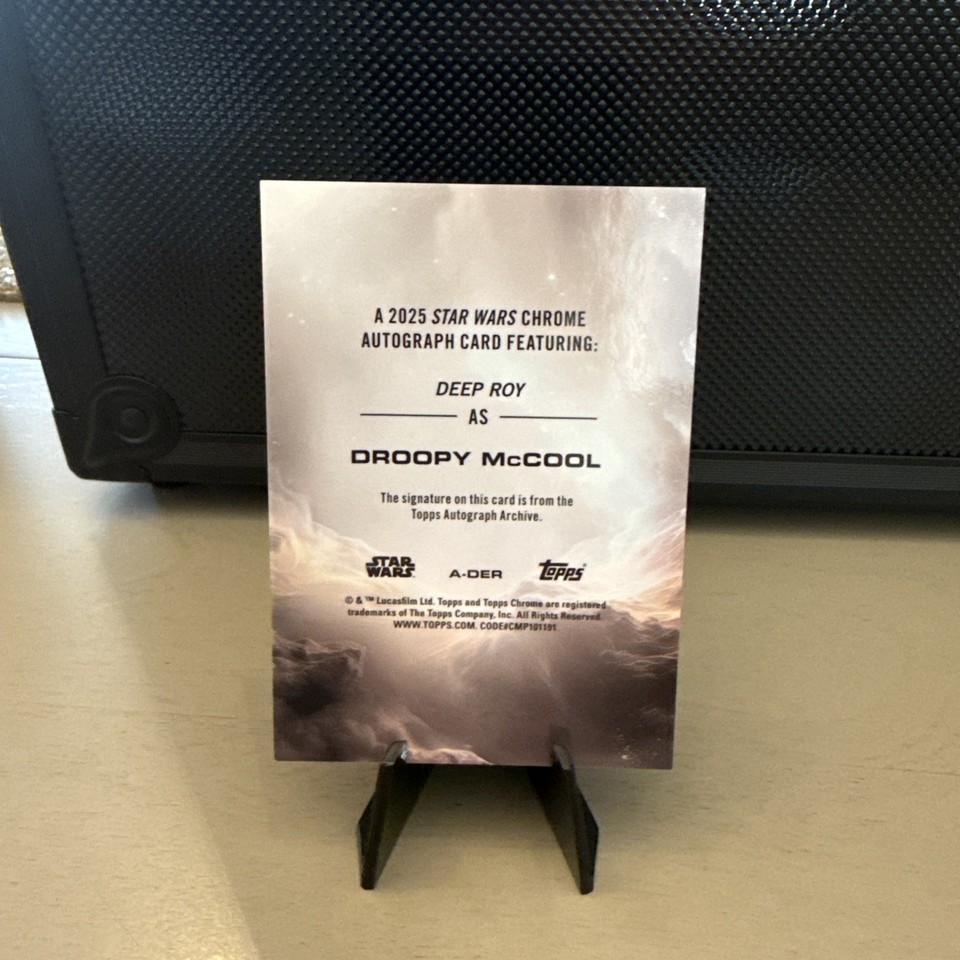 2025 TOPPS CHROME STAR WARS DROOPY MCCOOL AUTO /199 | eBay