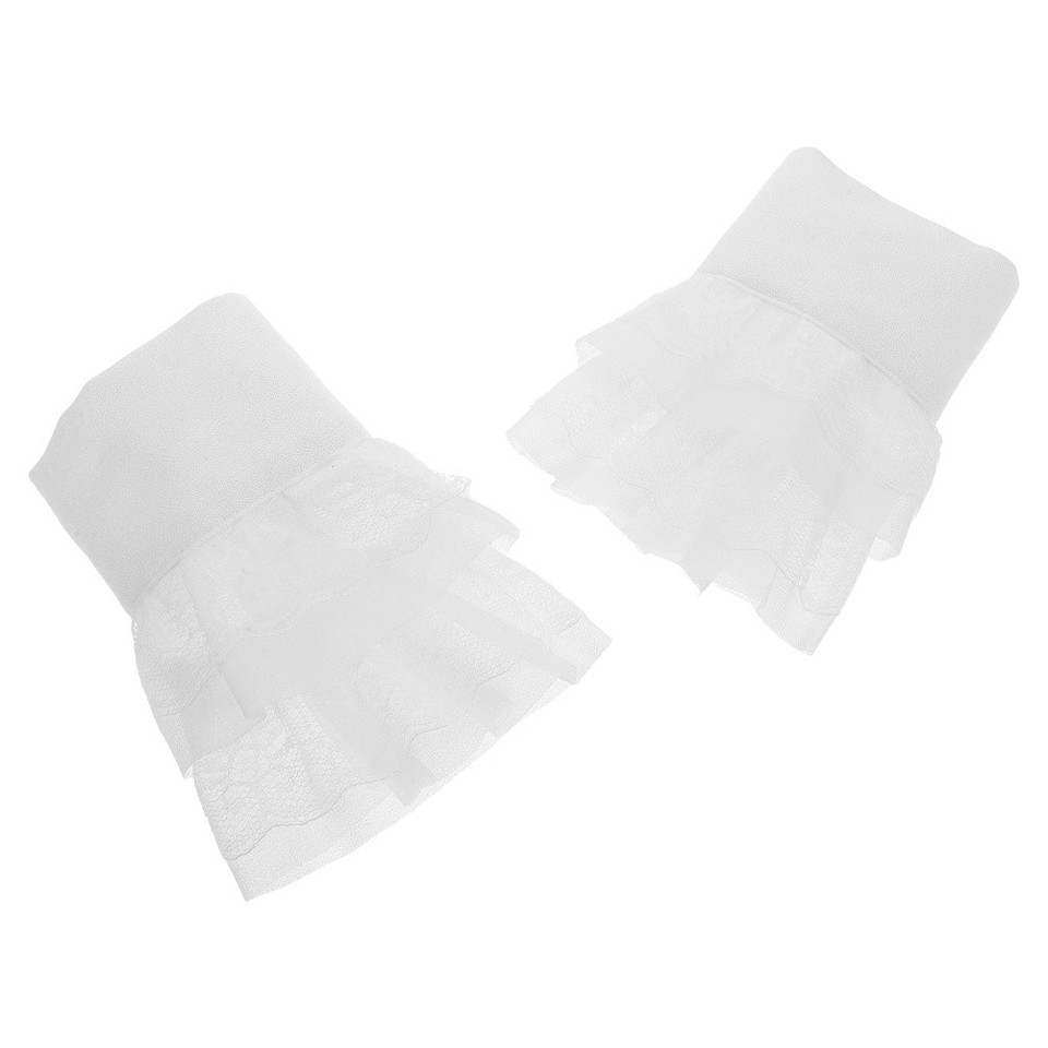 1 Pair Detachable Fake Sleeve Cuffs Wrist Cuffs Fashion Women Ruffle ...