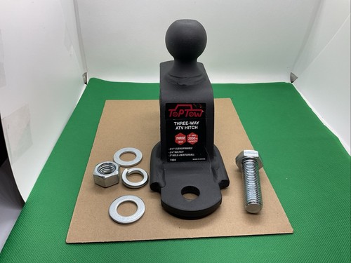 Top Tow - Three-Way ATV Hitch - 2" Weld-on Ball - 2000 Lb Cap. - 3/4 ...