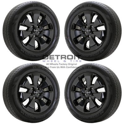 18" CHRYSLER PACIFICA GLOSS BLACK WHEELS RIMS & TIRES OEM 2017-2020 ...