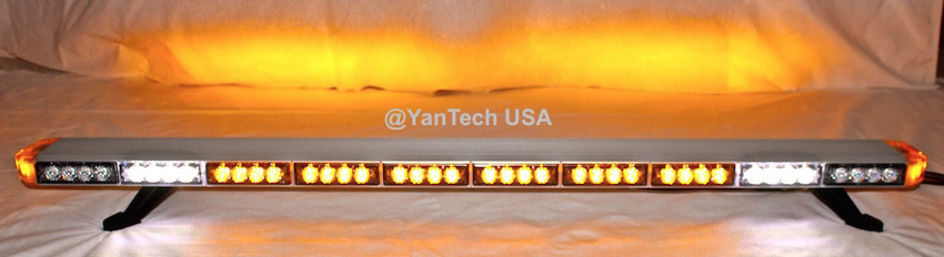50" LED Amber Light Bar Tow Truck Plow Police w/ CARGO & BRAKE/TAIL ...