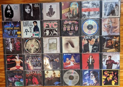 Lot of 47 mixed genre music CD's 80's, soft rock, classic, 60's, all ...