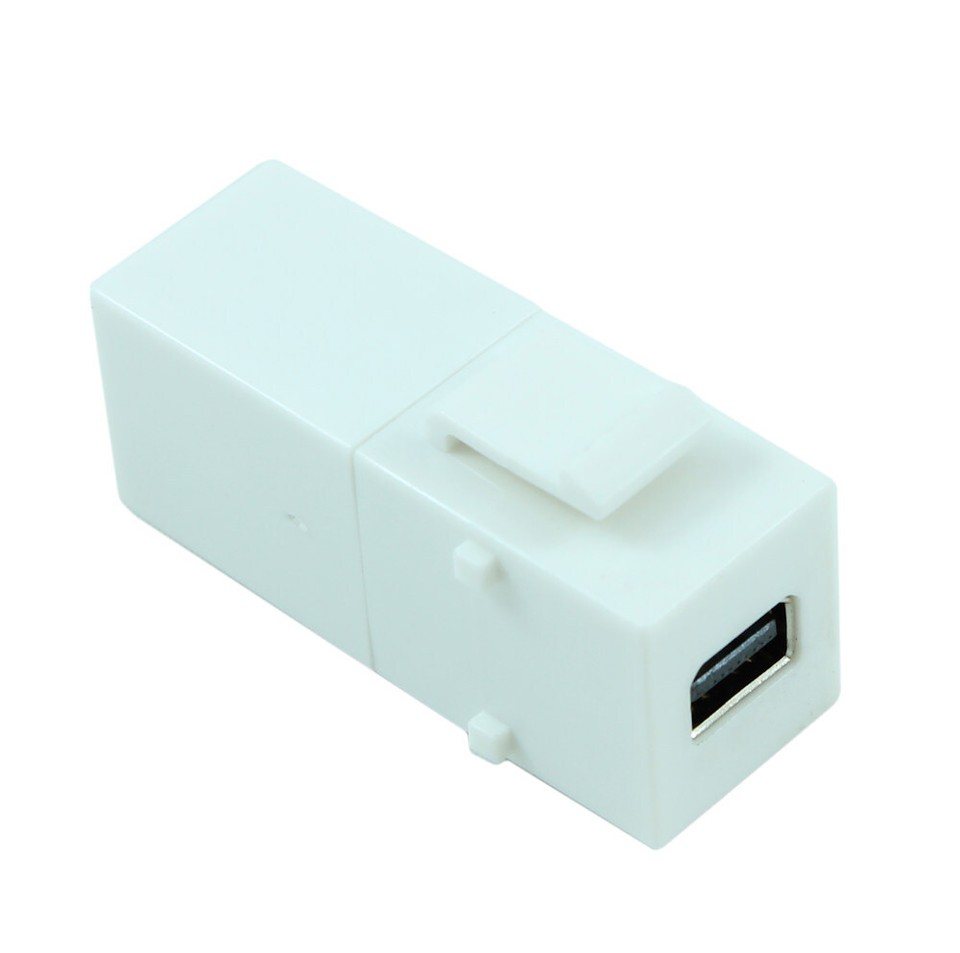 Keystone Jack Wallplate Insert/Coupler Type-Mini DisplayPort F/F White ...