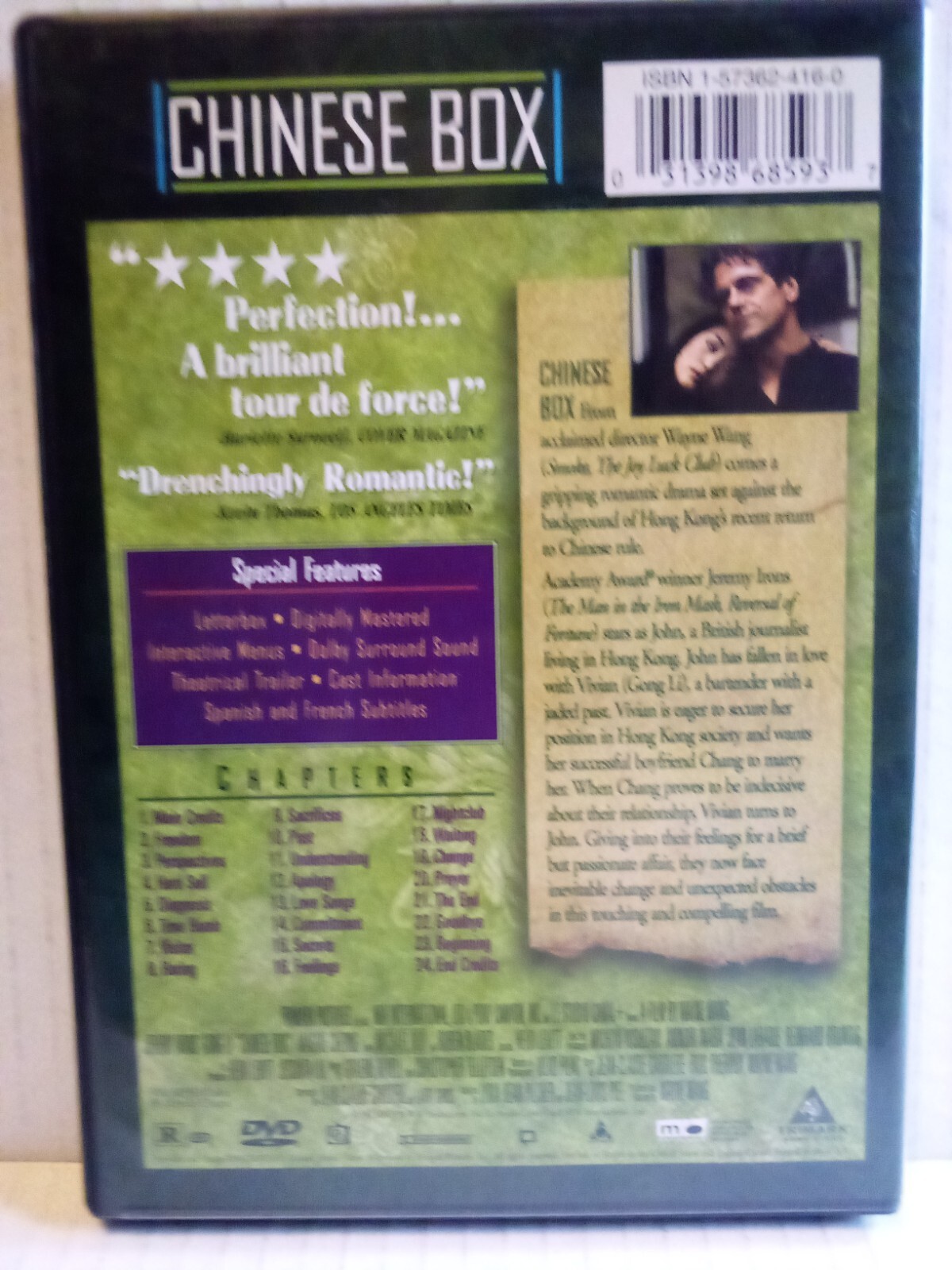 Chinese Box (DVD) Jeremy Irons, Gong Li | eBay