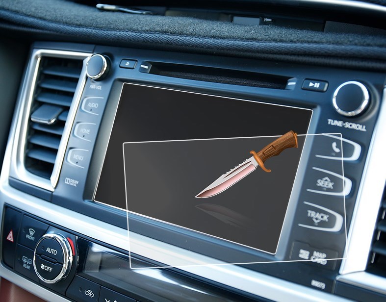 Car display Tempered Glass Screen Protector For 2015-2018 Toyota ...