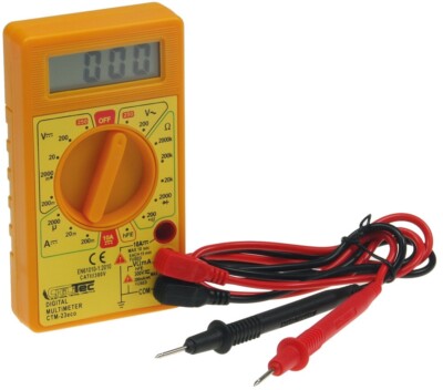Digital Multimeter "CTM-23 Eco" + Messleitung, Messgerät Voltmeter ...