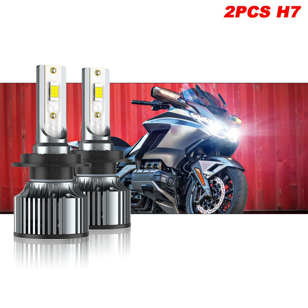 For Honda Goldwing GL1800 2001-2016 White H7 Motorcycle Led Headlight 2 ...