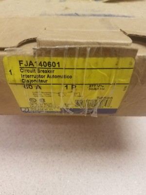 NEW SQUARE D FJA140601 60A 1 Pole I-Line Circuit Breaker 277V Power ...