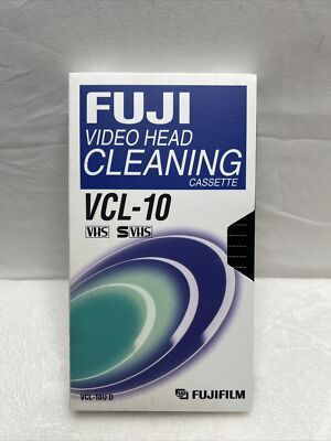 Fuji Video Cleaning VHS VCR Video Head Cleaning Cassette Preowned Used ...