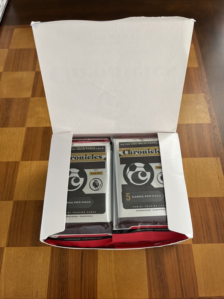 2020-2021 Panini Chronicles Soccer Box - 12 Cello Packs - Messi Ronaldo ...