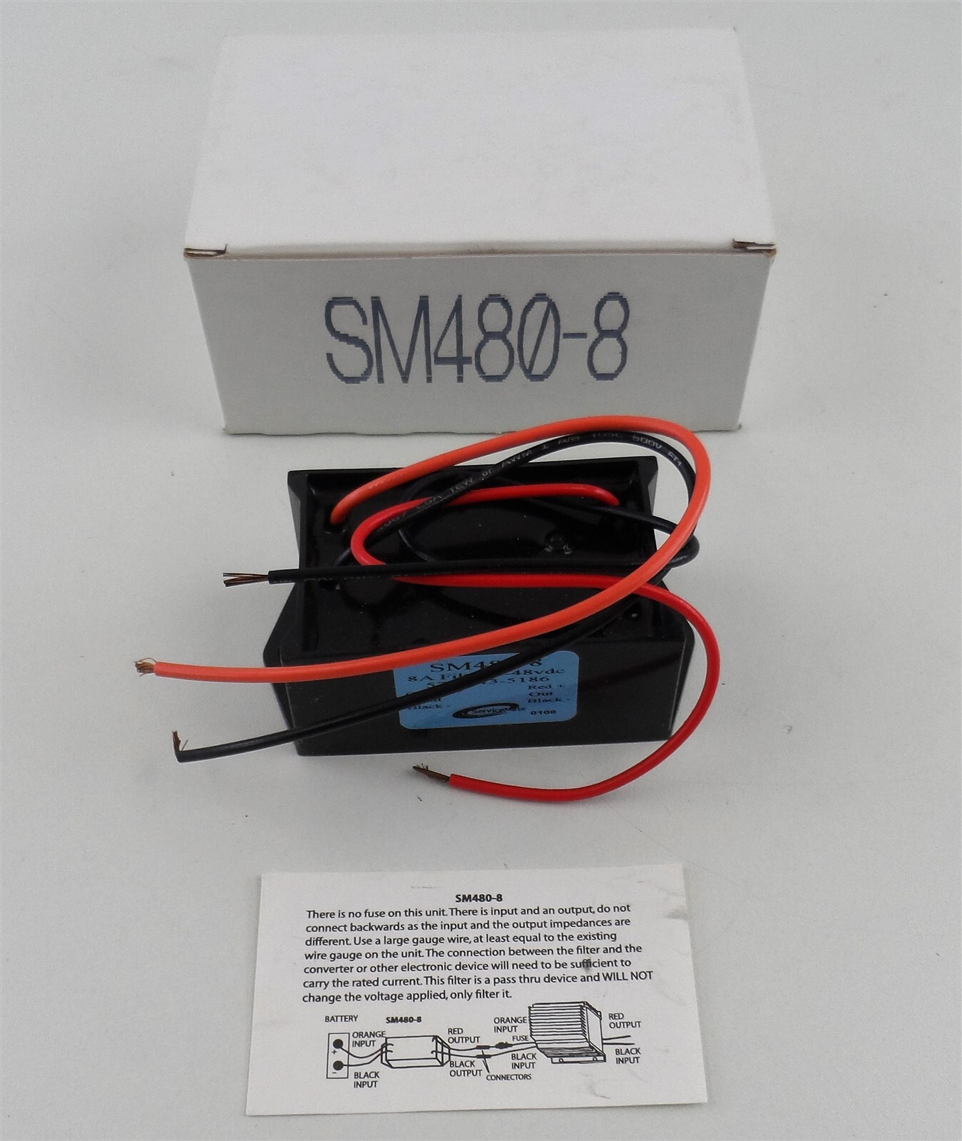 Servicemate SM480-8 6-48VDC 8A Noise/Spike Filter New in Open Box | eBay