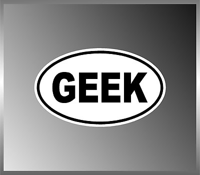 Geek Nerdy Vinyl Euro Decal Bumper Sticker 4 Pack Of 2.5" | eBay