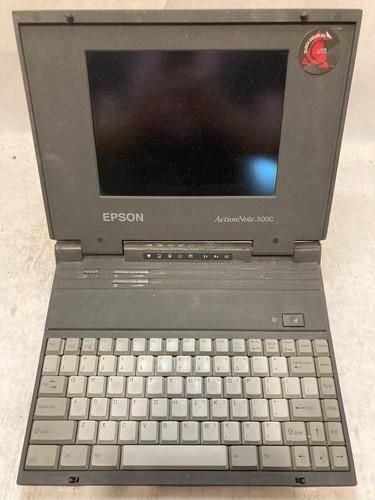 VINTAGE Epson ActionNote 500C Laptop 486 UNTESTED -PP | eBay