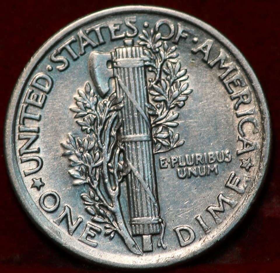 Uncirculated 1919 Philadelphia Mint Silver Mercury Dime | eBay