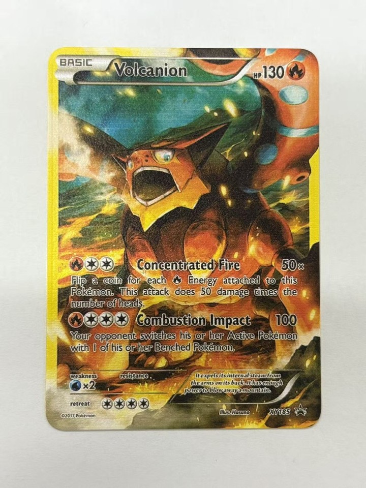 Volcanion HP130 Gold Metal Pokémon Card-Collectible Gift Display | eBay
