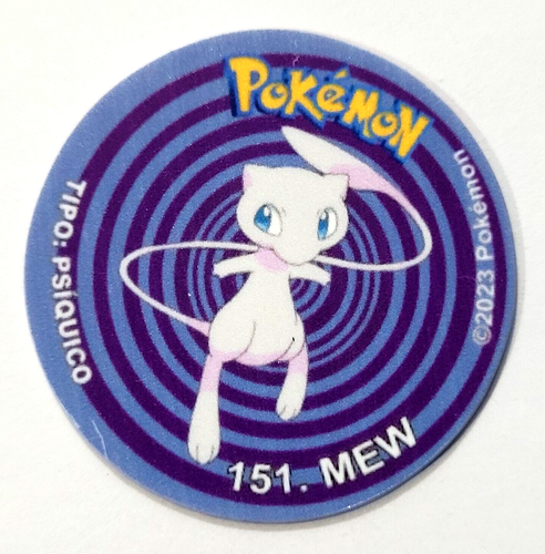 TAZO POKEMON EC1 #151 MEW 2023 Kanto PERU South America Pogs Flips Taps ...