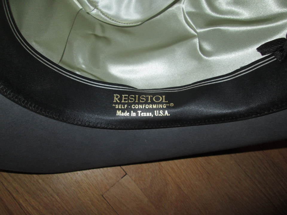 RESISTOL Charocal Gray Felt Western Hat 4X Beaver Cowboy Rodeo w/ Box ...