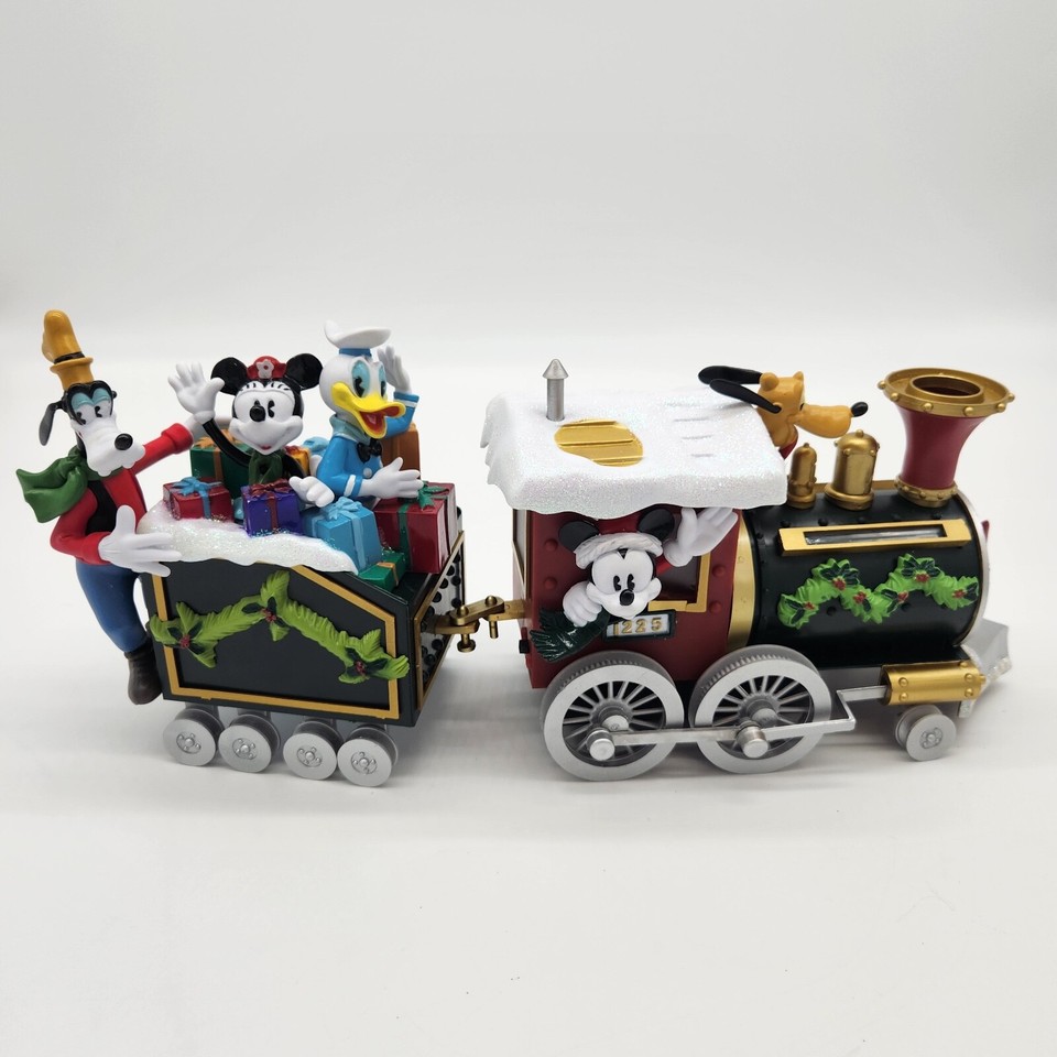 AVON 2015 DISNEY HOLIDAY TRAIN SET WITH ROAD MICKEY MOUSE AND HIS ...