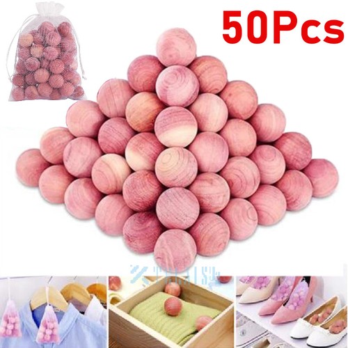 Cedar Balls for Clothes Storages, 50pcs Red Cedar Balls for Closets and ...
