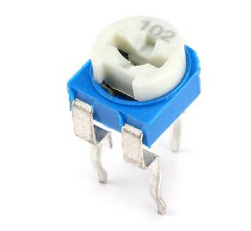 10pcs RM065 Potentiometers Trimpot Blue White Variable Resistor Kit 102 ...