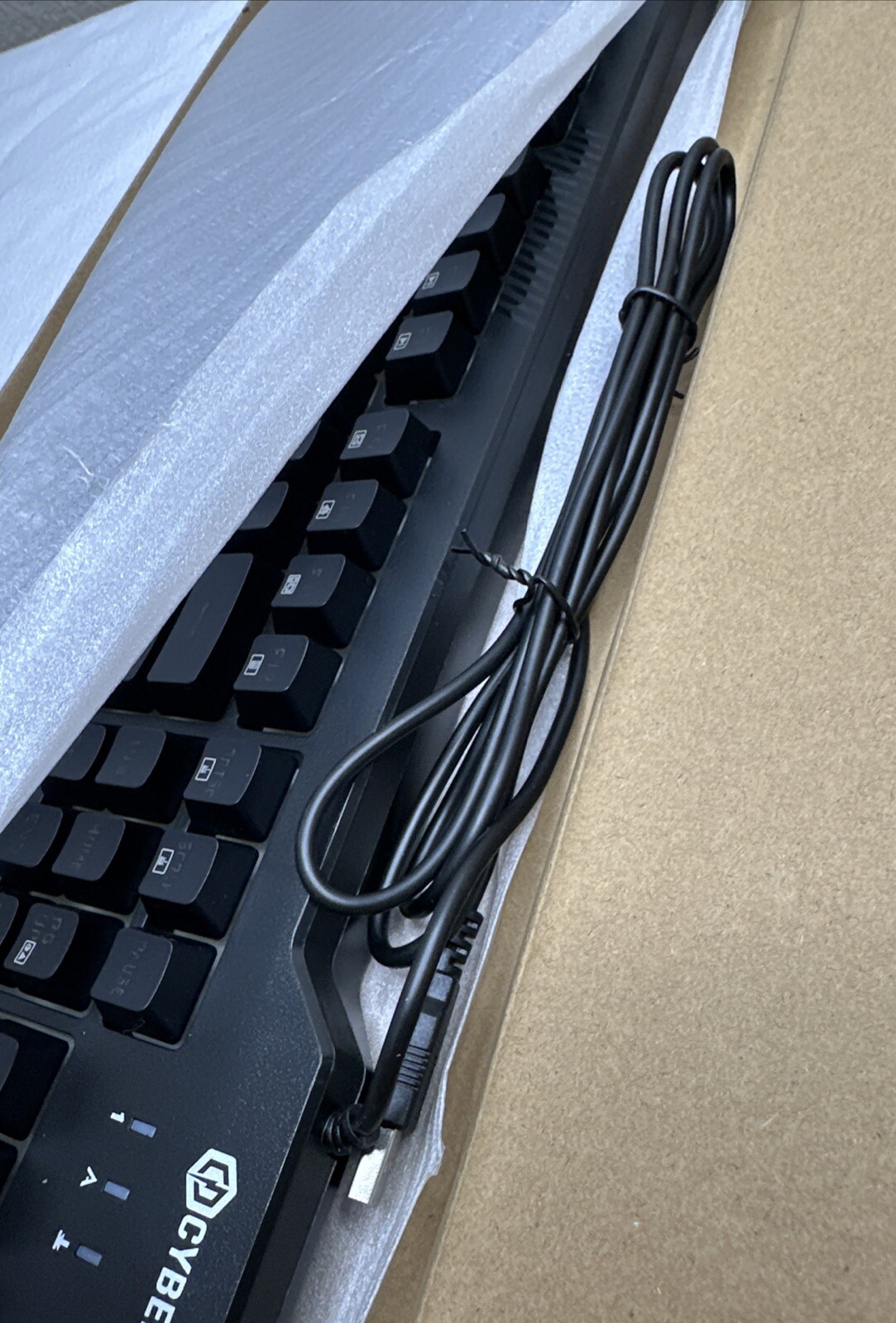 CyberPowerPC Wired Gaming Keyboard 01 Nohi LED Backlit KB-161-306 for ...