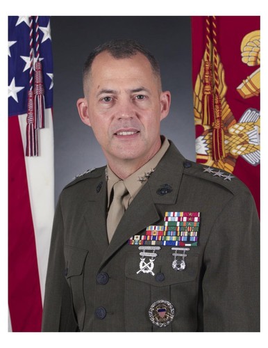 United States Marine General Robert R. Ruark 8x10 Photo On 8.5" x 11 ...
