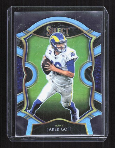 2020 Panini Select #13 Jared Goff Light Blue Prizm Die Cut Mint+ New | eBay