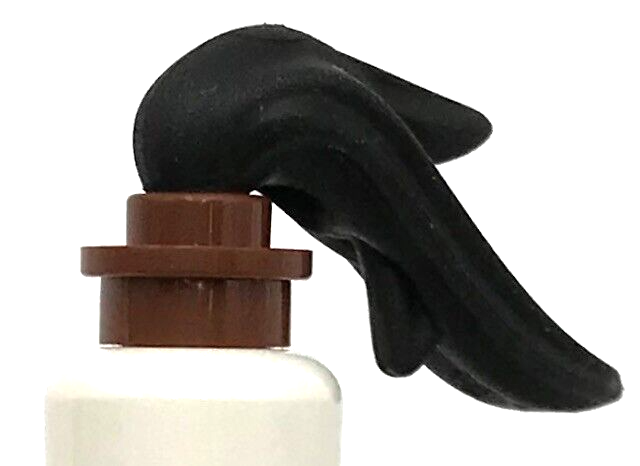 Lego New Black Minifigure Plume Feather Ponytail Reddish Band Pieces | eBay