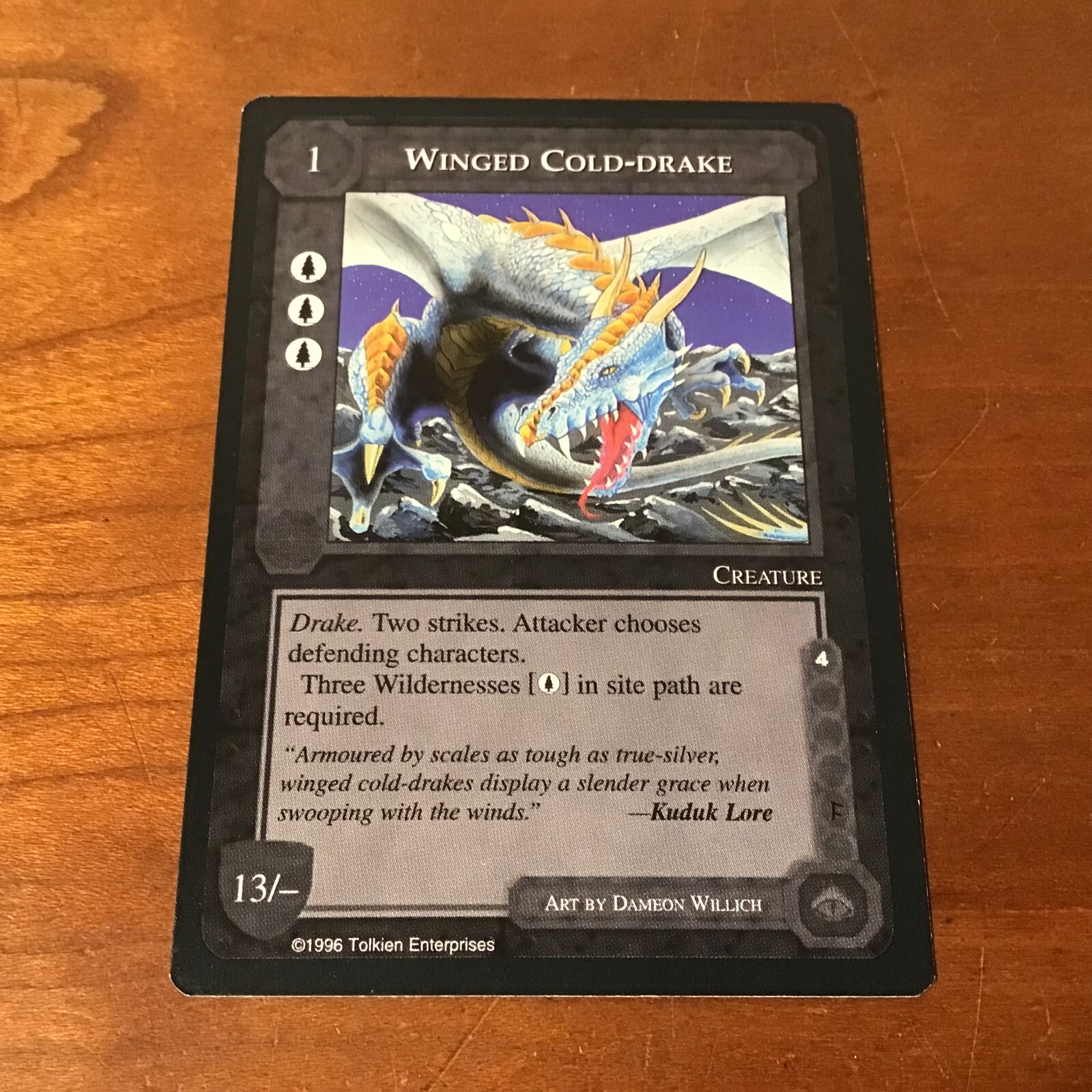 Winged Cold Drake - The Dragons - Middle Earth CCG - MECCG | eBay