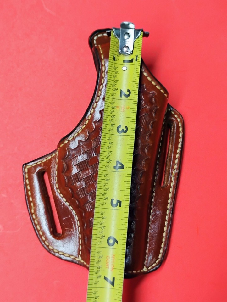 Jackass Leather Basketweave Hip Belt Holster Crossdraw HK Galco OWB ...