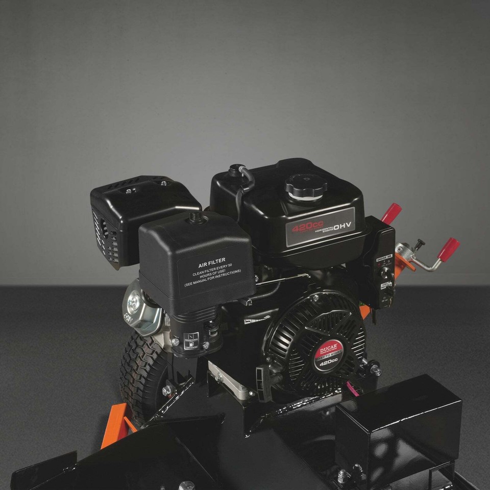 MechMaxx 15HP 420cc Gas Powered 48" Tow-Behind ATV Offset Flail Mower ...