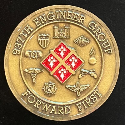 937th Engineer Group Commander Vintage Challenge Coin | eBay