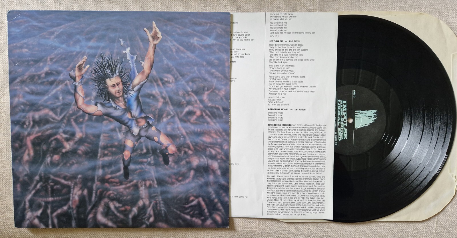 Impulse Manslaughter, Logical end. Vinyl LP. 1988 Walkthrufyre ...