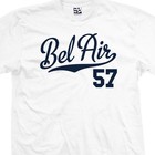 Bel Air 57 Script T-Shirt | 1957 Classic Jersey Old Lowrider Dad Mens ...