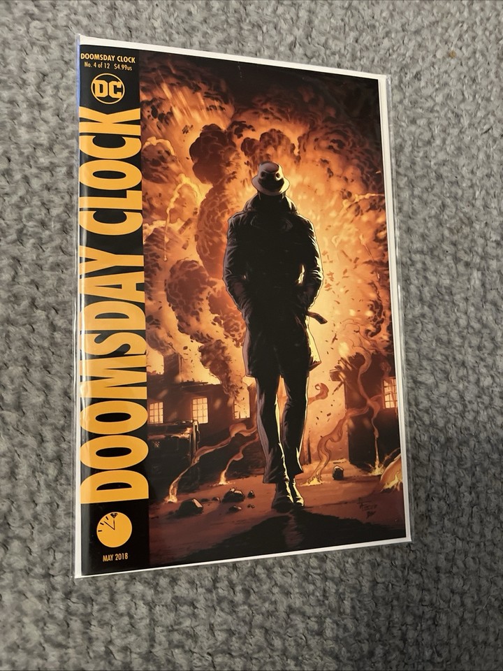 Doomsday Clock #4 Rorschach Variant B Adam Frank Cover DC 2018 Watchmen ...