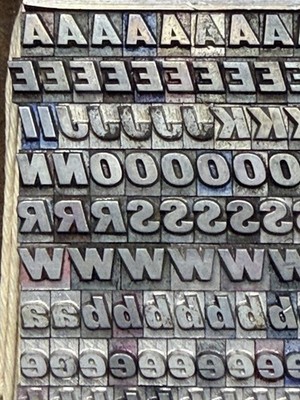 12 pt Old Gothic Bold Italic {Doric Italic} (AT) Letterpress Type for ...