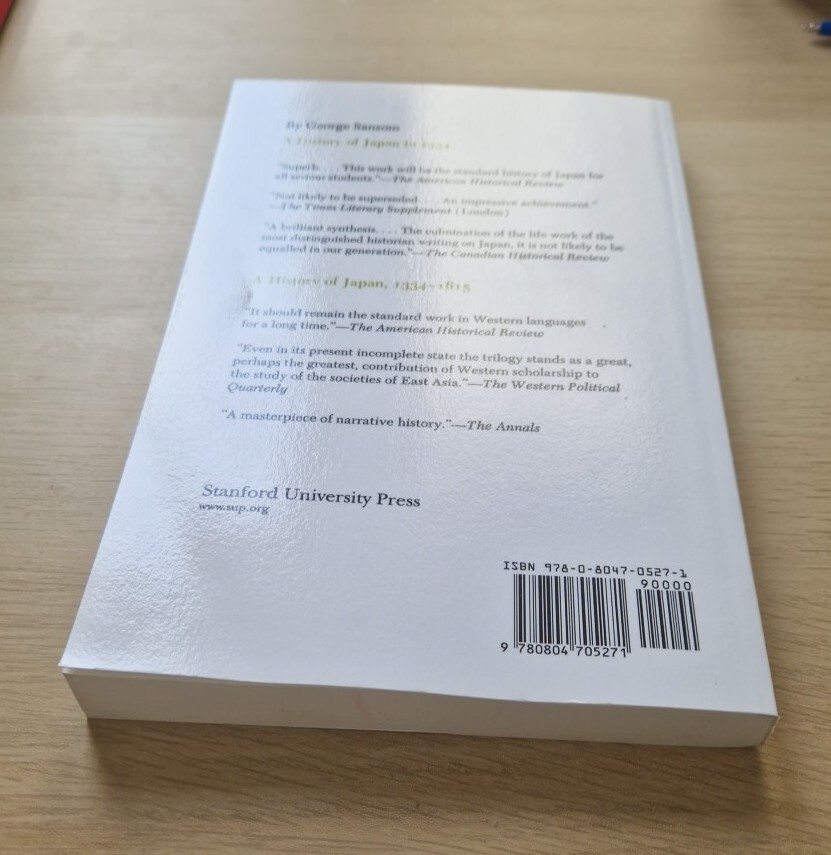 A History of Japan, 1615-1867 George Sansom | eBay