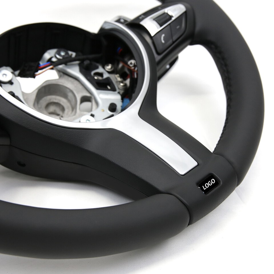 FOR BMW F32 F30 F22 F36 F33 STEERING WHEEL M SPORT BLACK MT HEATED OEM ...