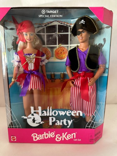 HALLOWEEN PARTY BARBIE & KEN DOLLS Set TARGET Special Edition Dressed ...