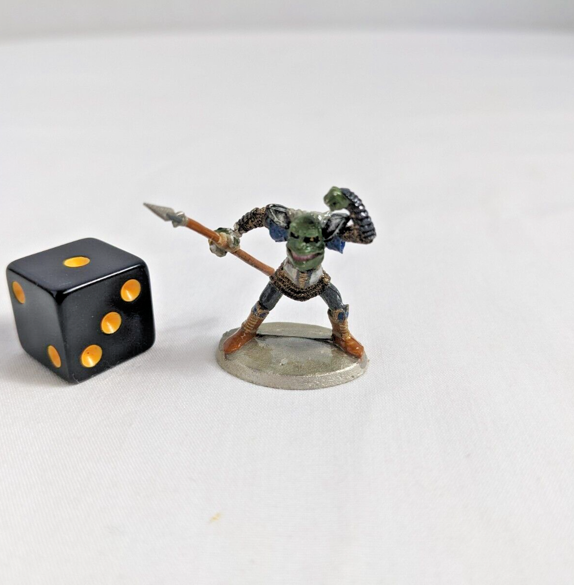 RAL PARTHA AD&D Metal Minis FEWMASTER TOEDE w/ Spear Dragonlance 10-504 ...