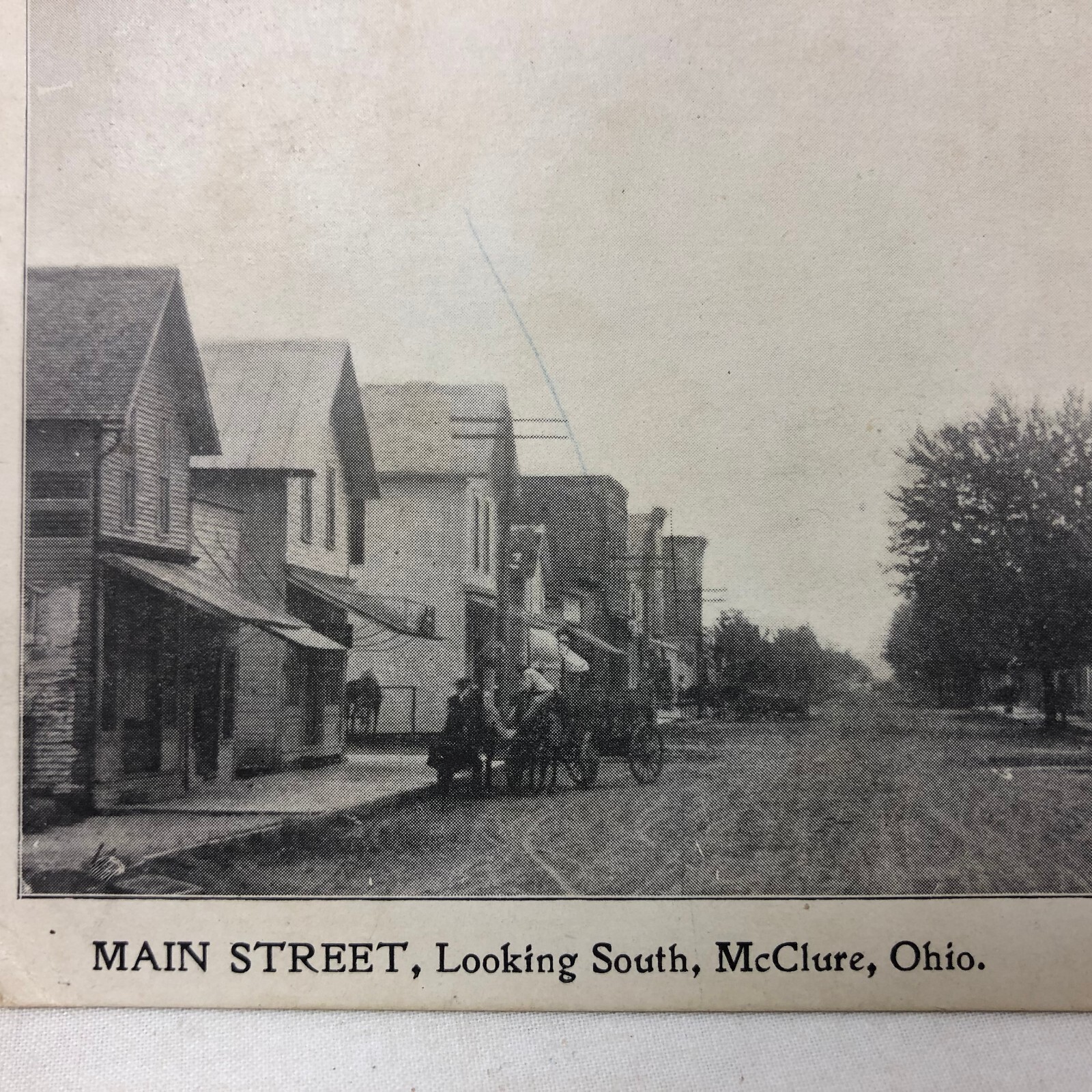 Vintage McClure Ohio Postcard Main Street 1911 | eBay