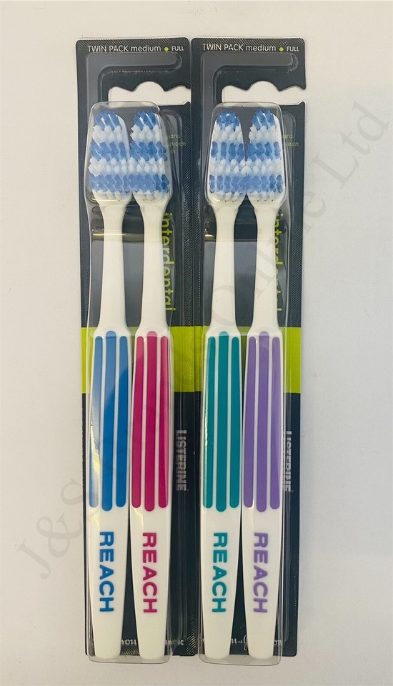 Reach Interdental Firm, Medium, Floss Clean Toothbrushes - 3 Types ...