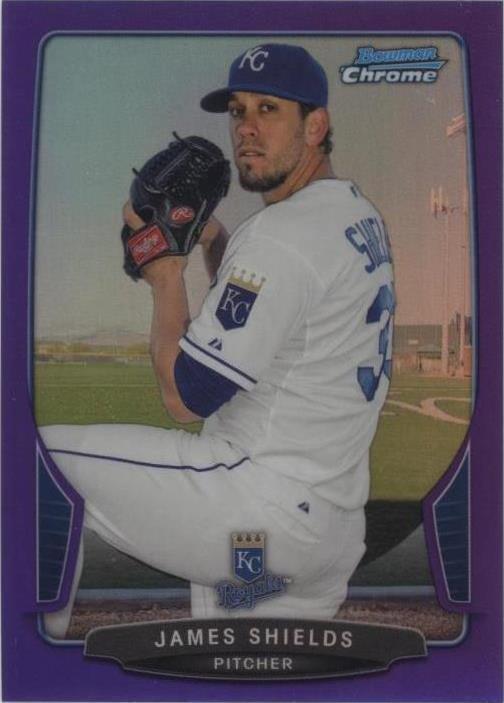 2013 Bowman Chrome - James Shields #109 Purple Refractor /199 for sale ...