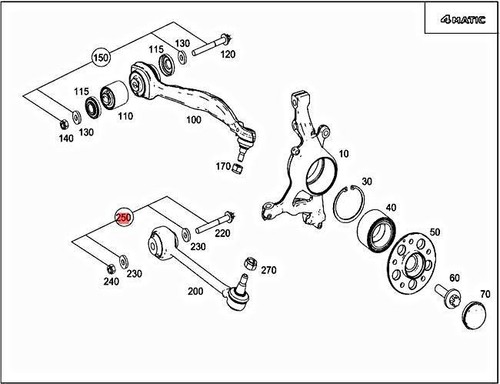 Genuine MERCEDES Cls Right for adjusting only Ts adjustment screw ...
