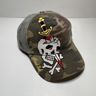 2008’s MIAMI INK Hat Snapback Camouflage Baseball Mesh Hat Skull Anoma ...