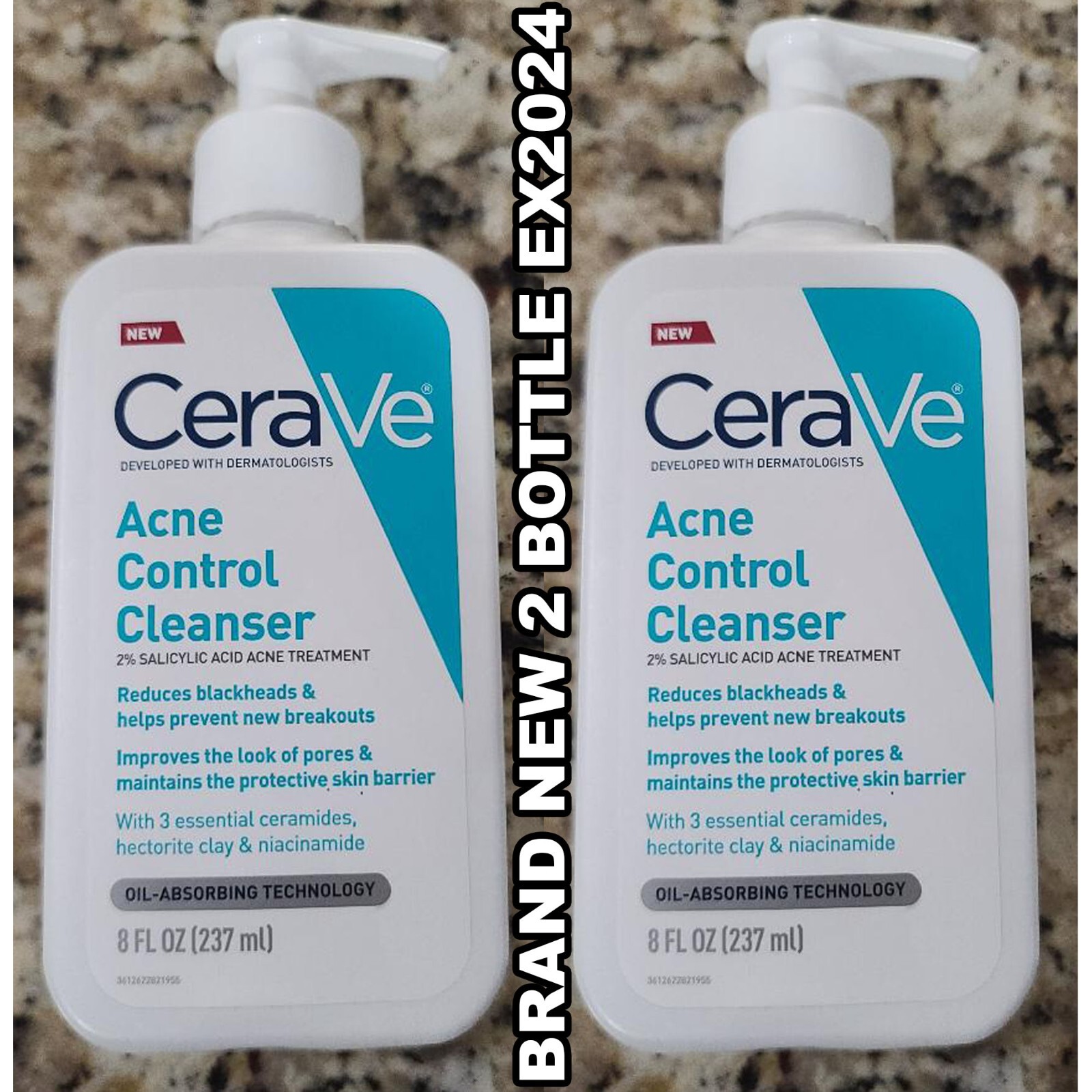 Acne Control Cleanser for Blackheads & Breakouts 8oz EX2024 NEW 2 ...