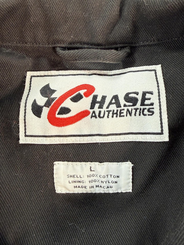 Vintage Mark Martin Pfizer Jacket Mens Large Black Blue NASCAR Chase ...