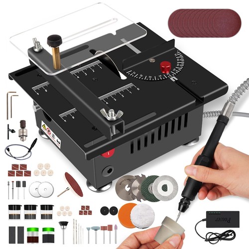 Tewpoy Mini Table Saw for Crafts, Portable 100W Power Mini Multi ...